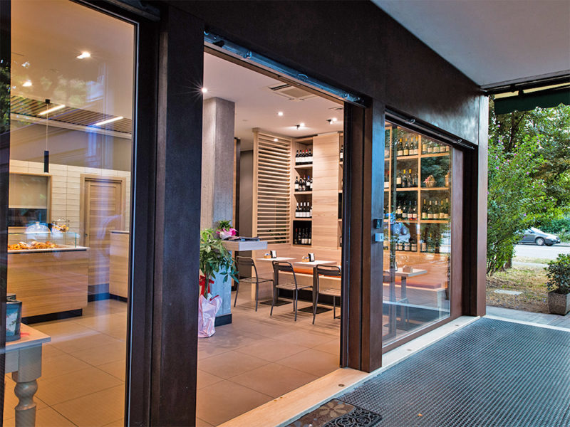 Ingresso Corten Bar Anzola dell'Emilia - Gaddoni Metalli